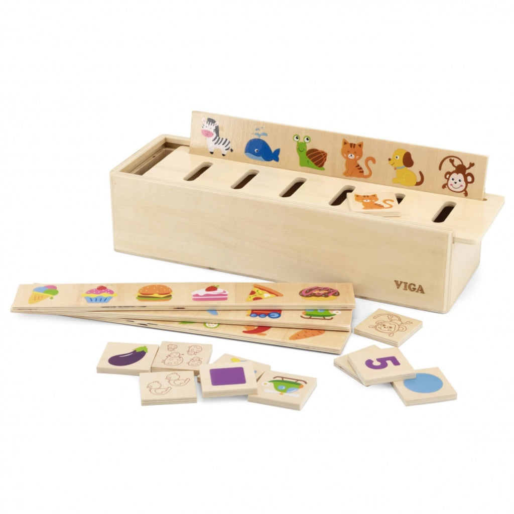 Picture sorting box with different themes – meKID