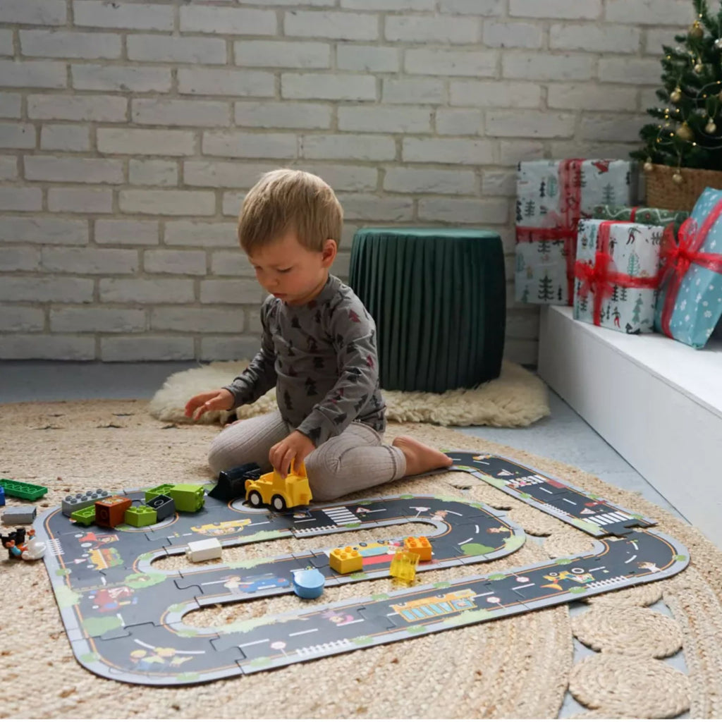 Large city road puzzle set – meKID