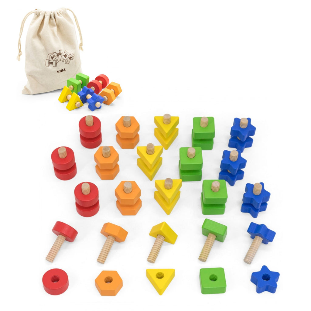 Large wood screws and nuts set - 20 pairs – meKID