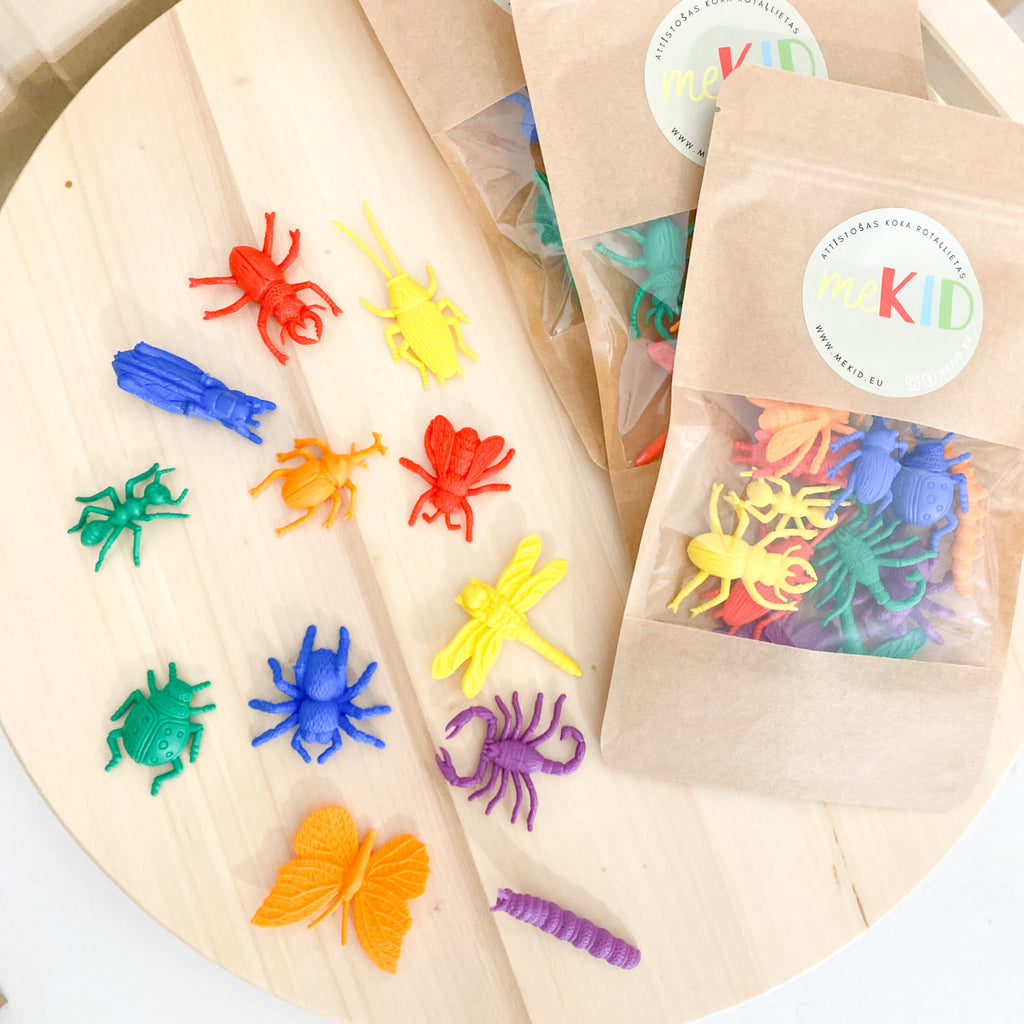 12 colorful bugs for counting, sorting and sensory play – meKID